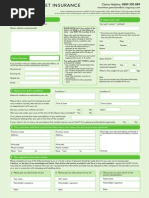 Tesco Pet Insurance Claim Form | PDF | Insurance | Payments