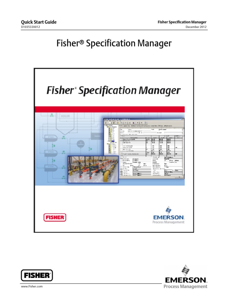 Fisher® Specification Manager Manual PDF | PDF | Installation (Computer ...