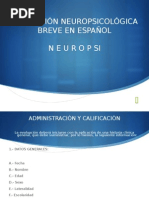Test de NEUROPSI Completo | PDF | Memoria | Sistema nervioso
