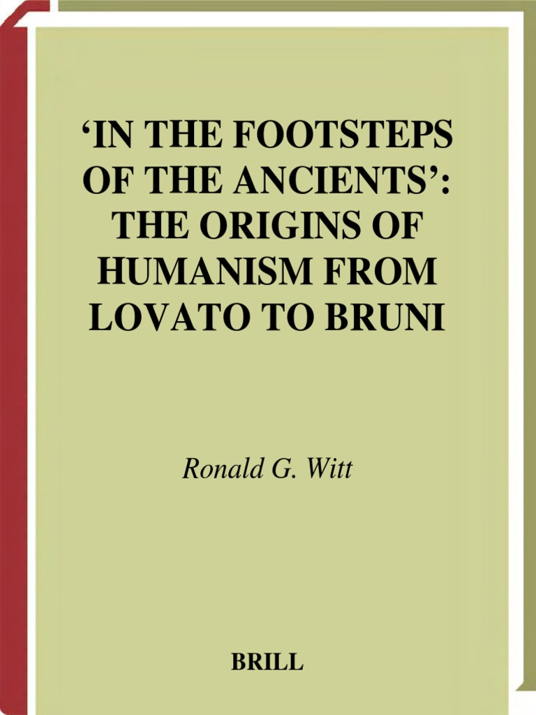 Ronald G. Witt - in The Footsteps of The Ancients - The Origins of ...