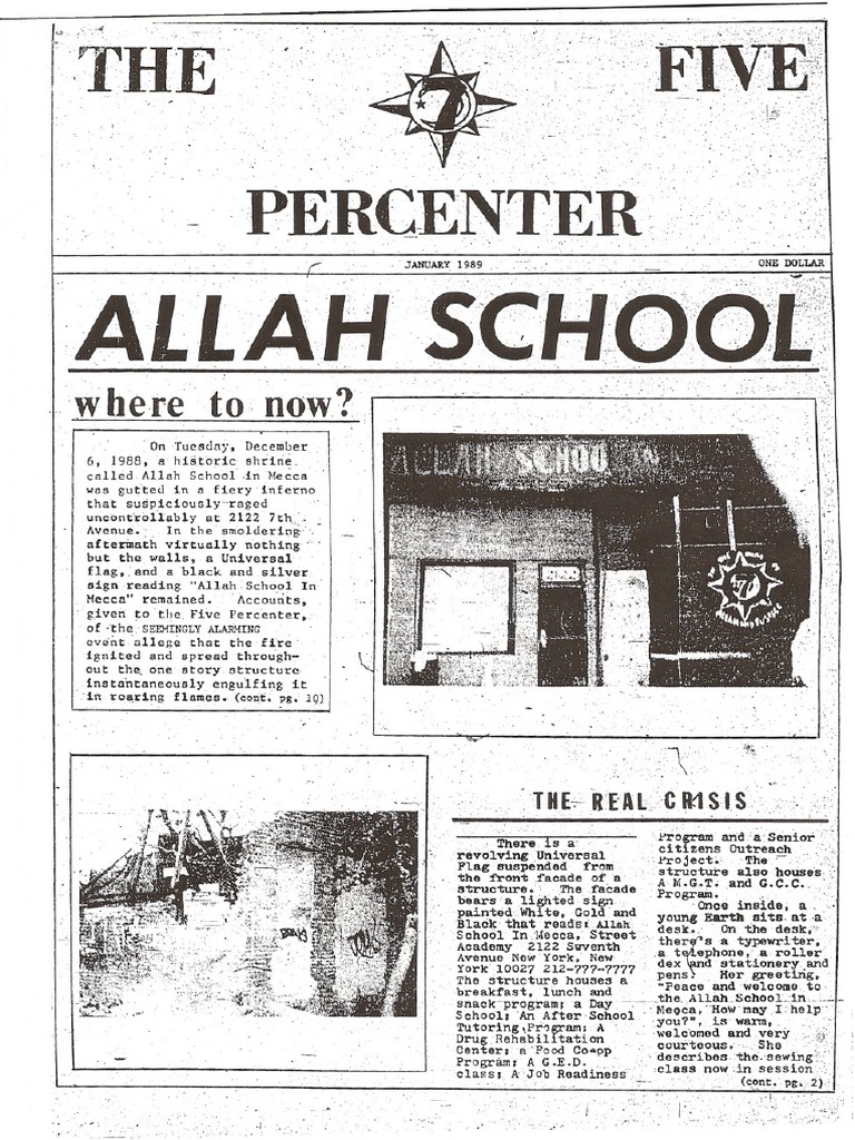 The Five Percenter JAN 89 | PDF