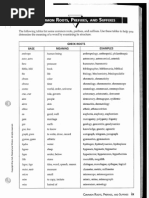 SAT Roots, Prefixes, & Suffixes Guide | PDF | Language Arts & Discipline