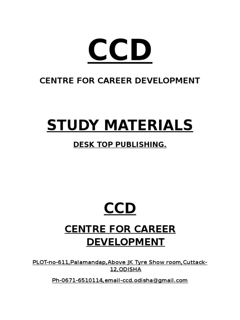 CCD Book | PDF | Microsoft Word | Page Layout