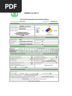Grasa Premalube FG - Hoja de Seguridad | PDF | Química | Sustancias químicas