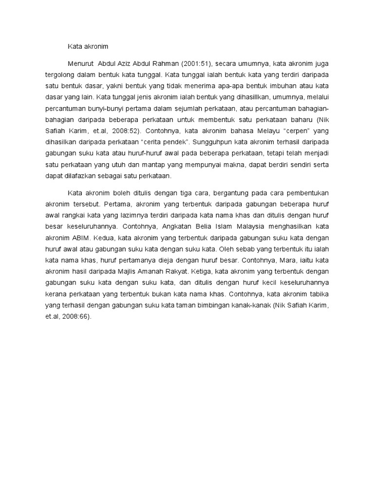 Kata Akronim | PDF