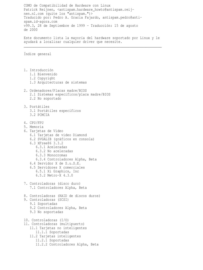 Compatibilidad Hardware Como | PDF | Bios | Arquitectura de Computadores