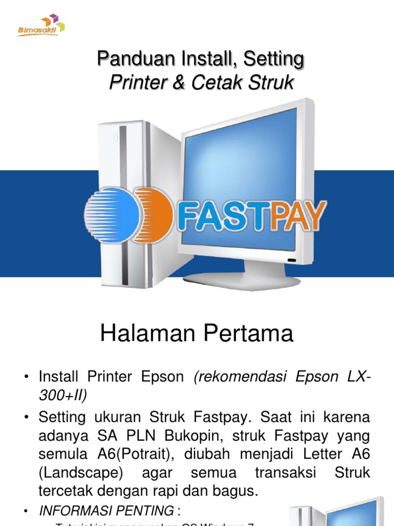 Panduan Setting Printer Dan Cetak Struk PDF | PDF