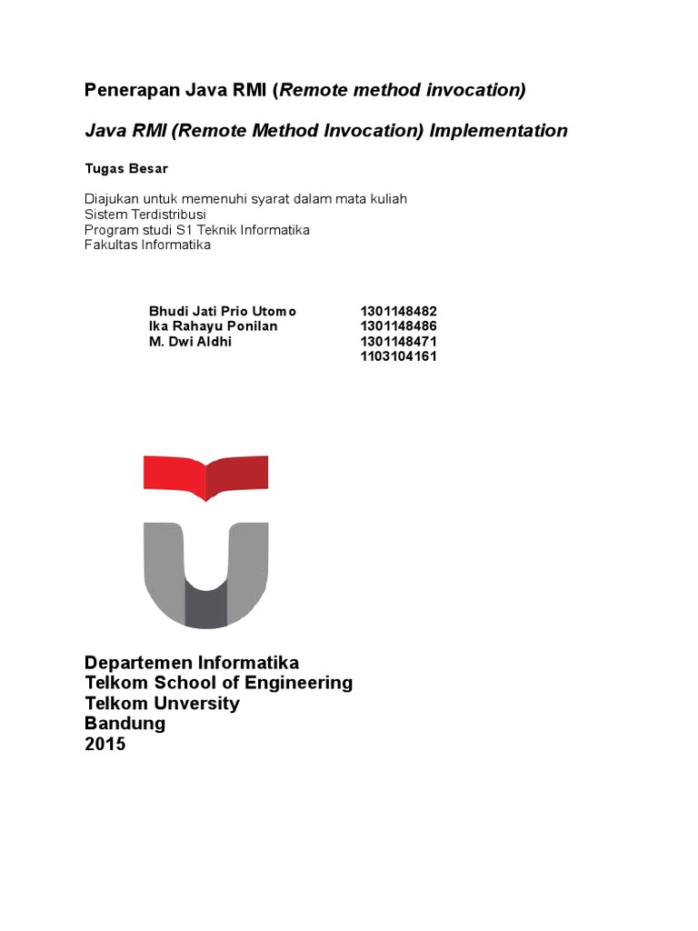 Penerapan Java RMI FIX | PDF | Bisnis