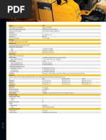 JLG 1255 Spec Sheet | PDF | Horsepower | Axle