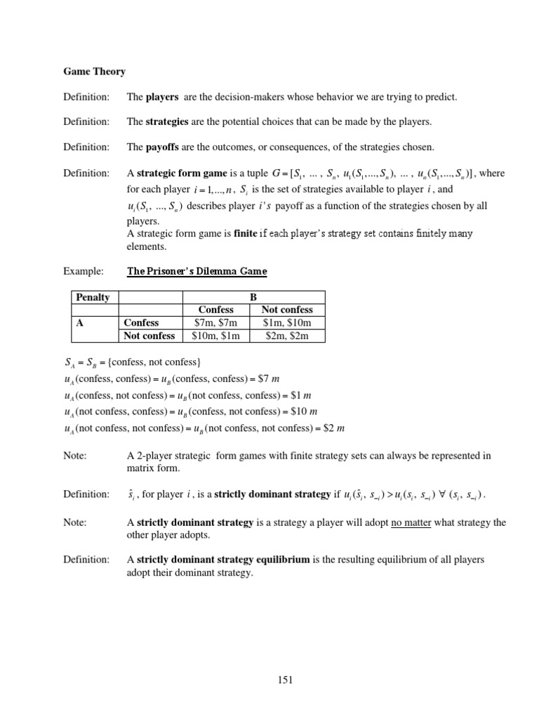Game Theory | PDF | Economic Equilibrium | Monopoly