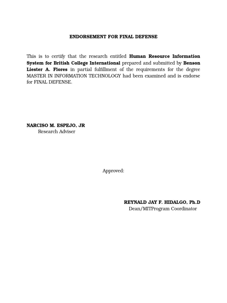 This Is To Certify That The Research Entitled Human Resource ...