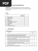 Audit Planning Guide | PDF | Internal Control | Memorandum