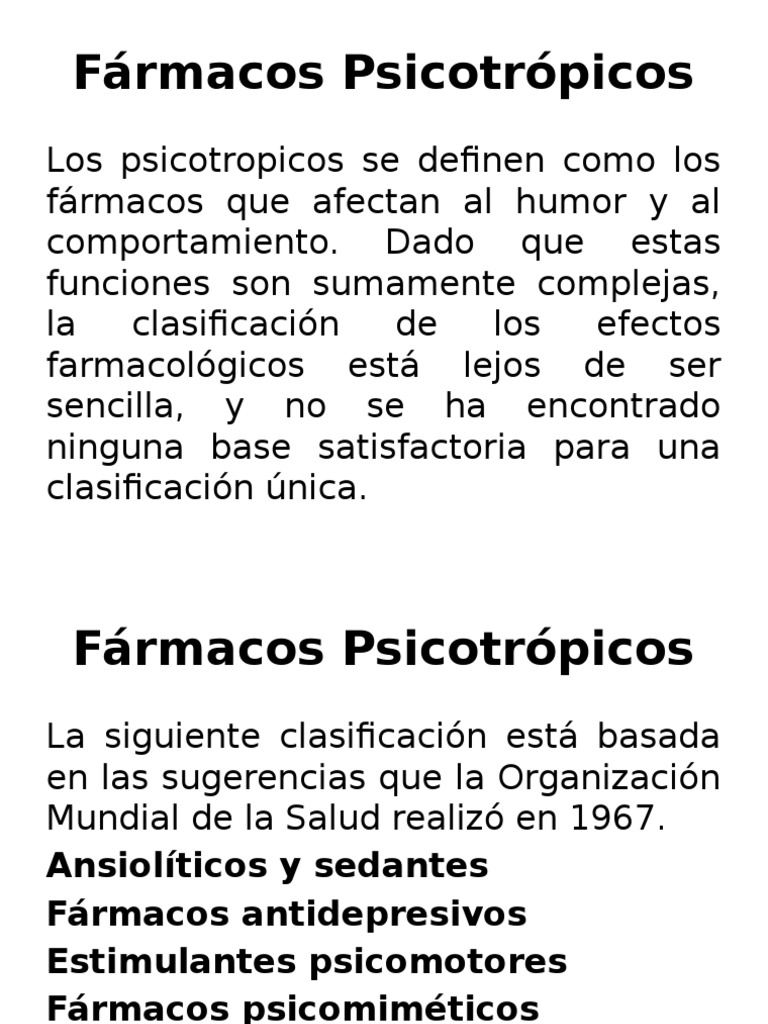 Fármacos Psicotrópicos | Estimulante | Antidepresivo