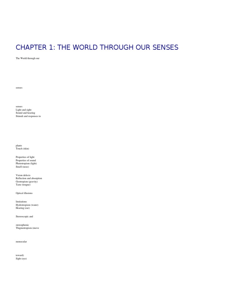 Understanding Our Senses: An In-Depth Look at How Humans Detect and ...
