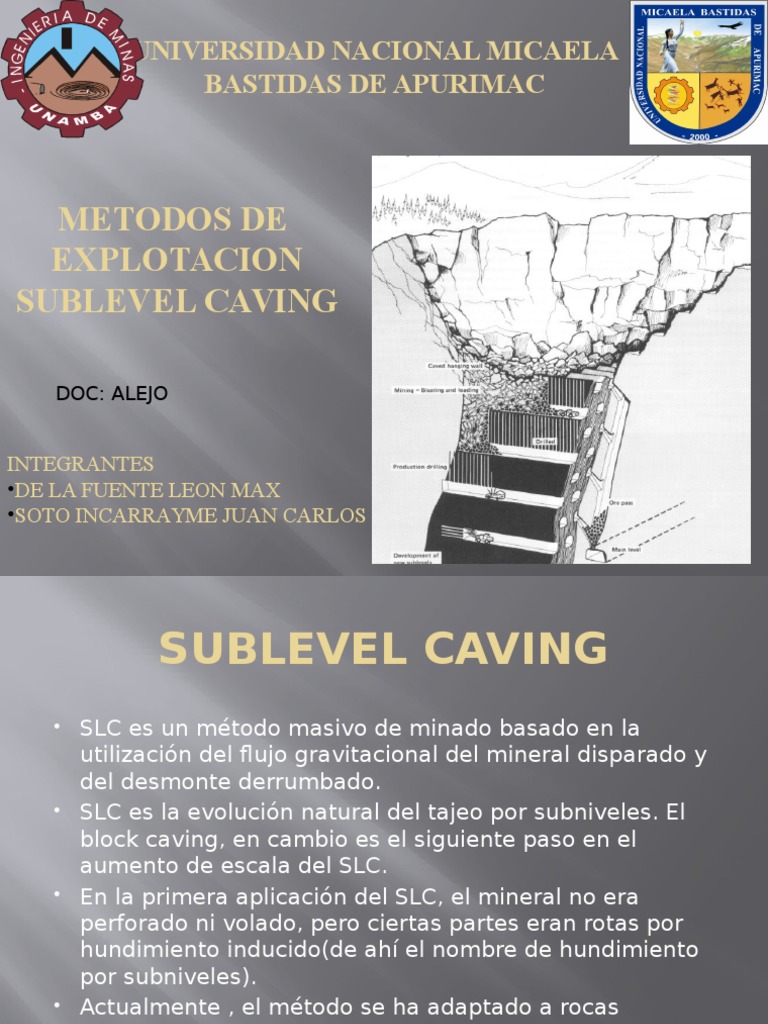 Método de Explotación Sublevel Caving | PDF | Minería | Industrias