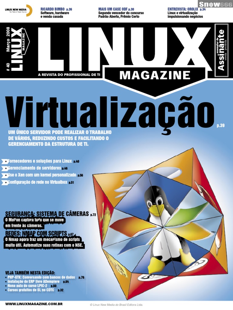 Linux Magazine 40 Virtualização | PDF | Linux | Kernel (sistema ...