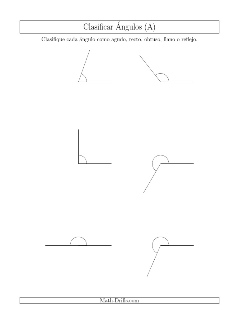 Geometria Identificar Angulos Todos Todo PDF | PDF