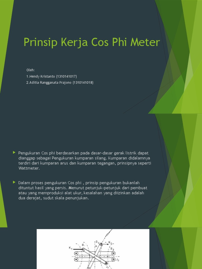 Prinsip Kerja Cos Phi Meter | PDF