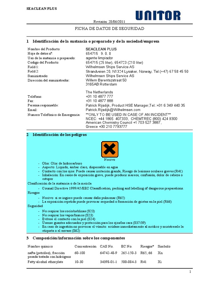 Seaclean Plus Spanish | PDF | Mercurio (Elemento) | Agua
