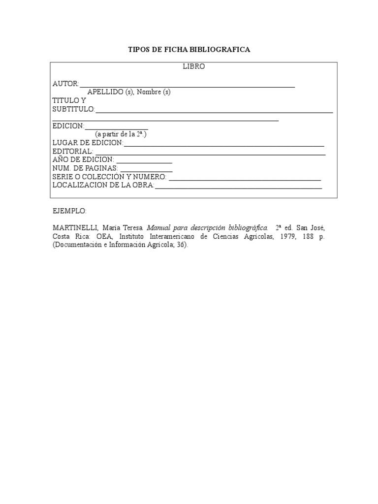 Ejemplos de Ficha Bibliográfica | PDF | Educación avanzada
