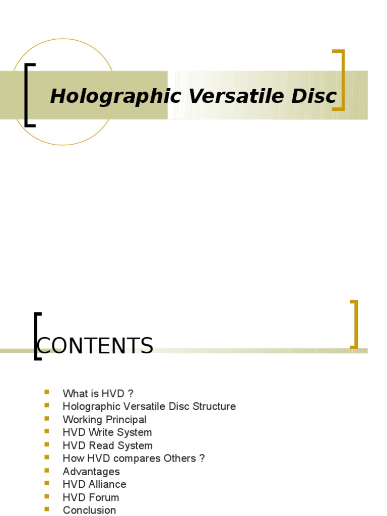Holographic Versatile Disc1 | PDF | Holography | Electromagnetic Radiation