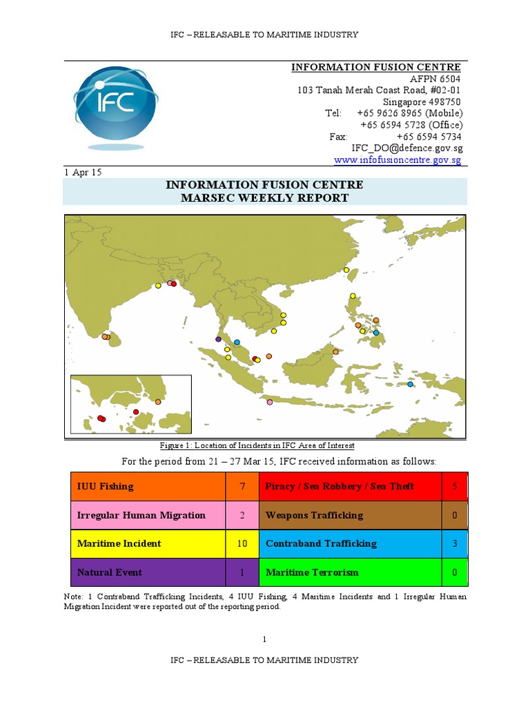 IFC Weekly Report 21 - 27 Mar 15 | PDF | Ship Transport | Ships