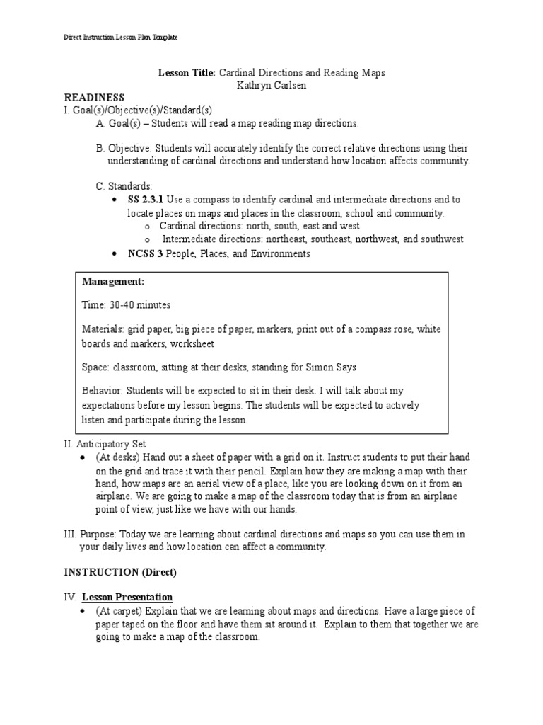 Di Lesson Plan | PDF | Lesson Plan | Classroom
