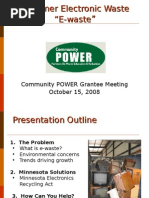 Project On E-Waste | PDF | Electronic Waste | Recycling