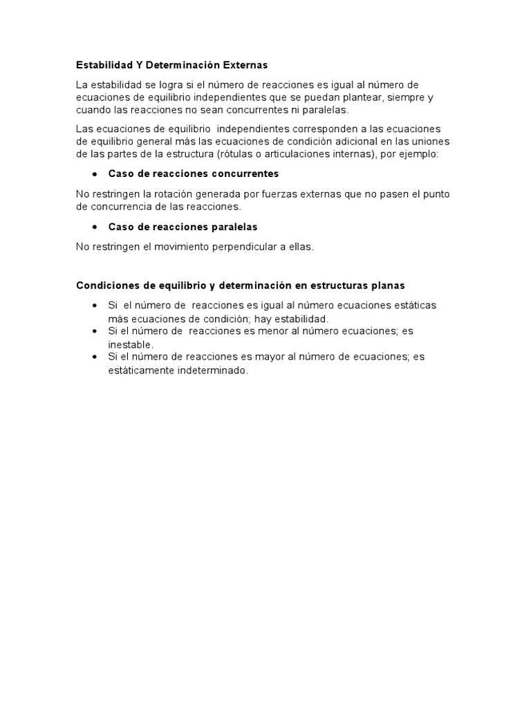 Estabilidad Estatica en Cerchas y Porticos | PDF