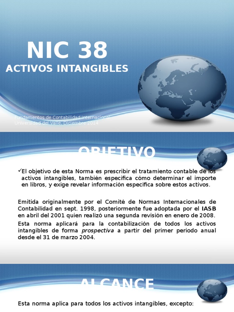 NIC 38 - Activos Intangibles | PDF | normas internacionales de INFORMACION FINANCIERA | Negocios ...
