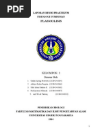 Laporan Praktikum Plasmolisis Dan Deplasmolisis | PDF