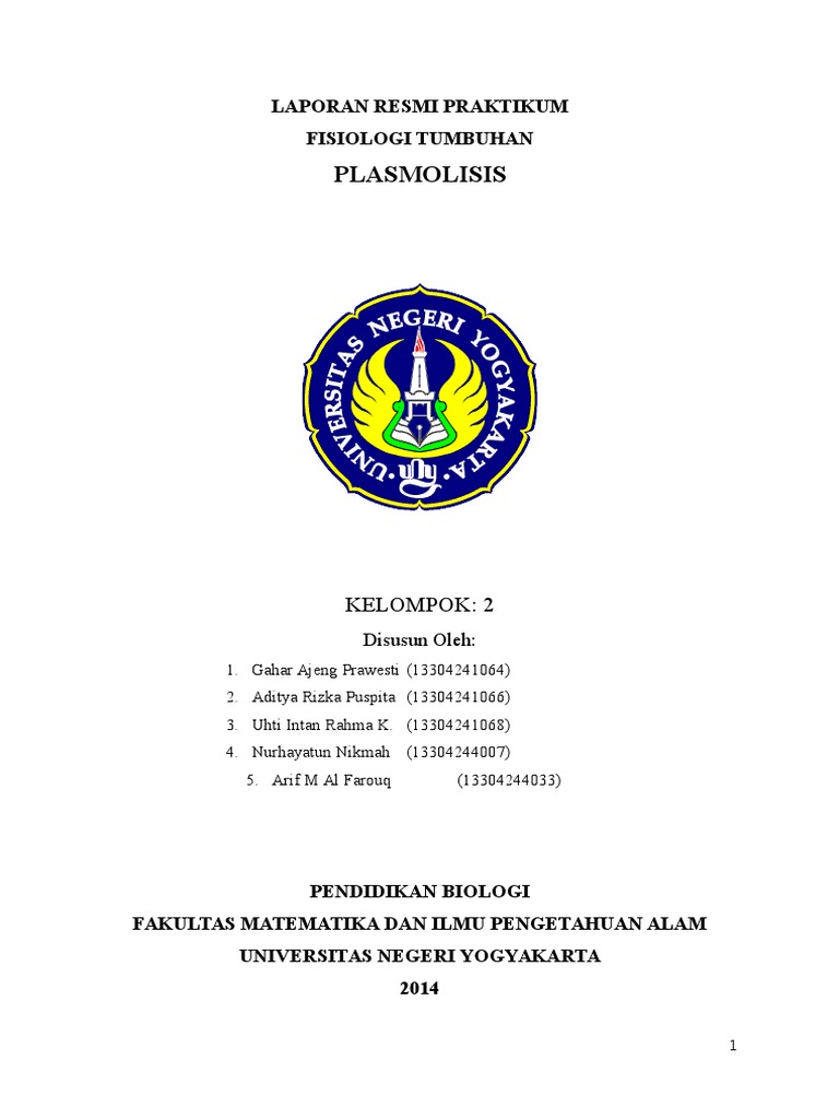 Plasmolisis Rhoeo Discolor | PDF
