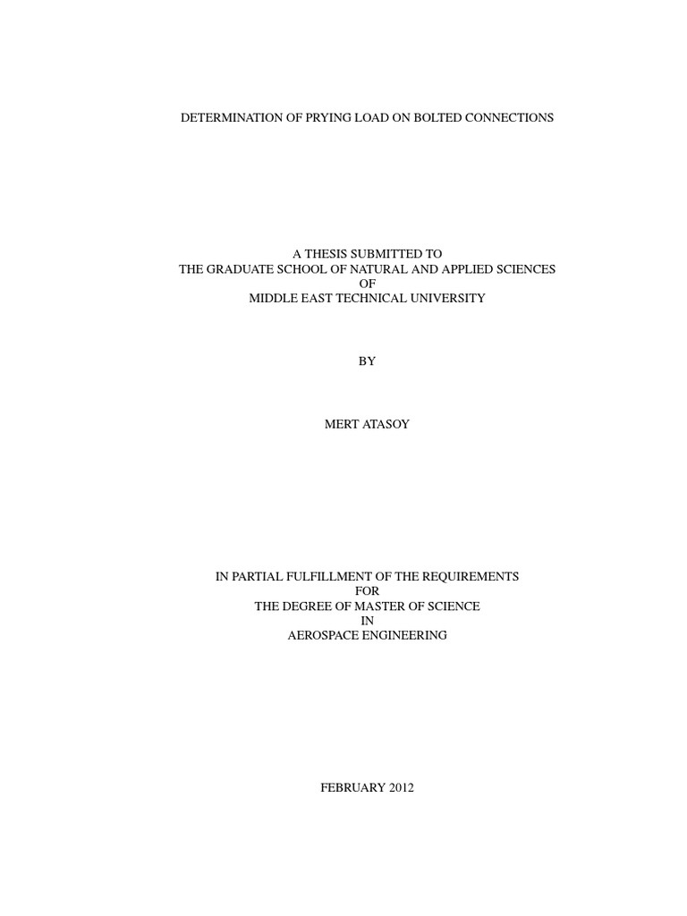 Prying Force | PDF | Structural Analysis | Finite Element Method