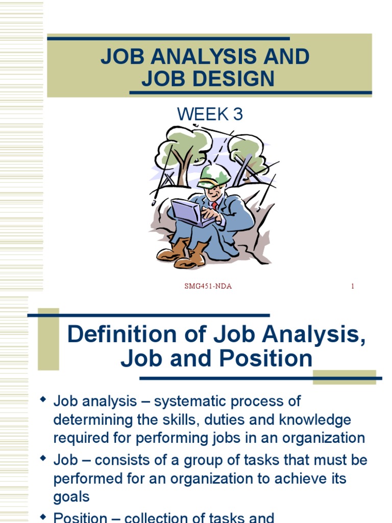 Chapter 3 - Job Analysis and Job Design (1) | Employment | Motivation