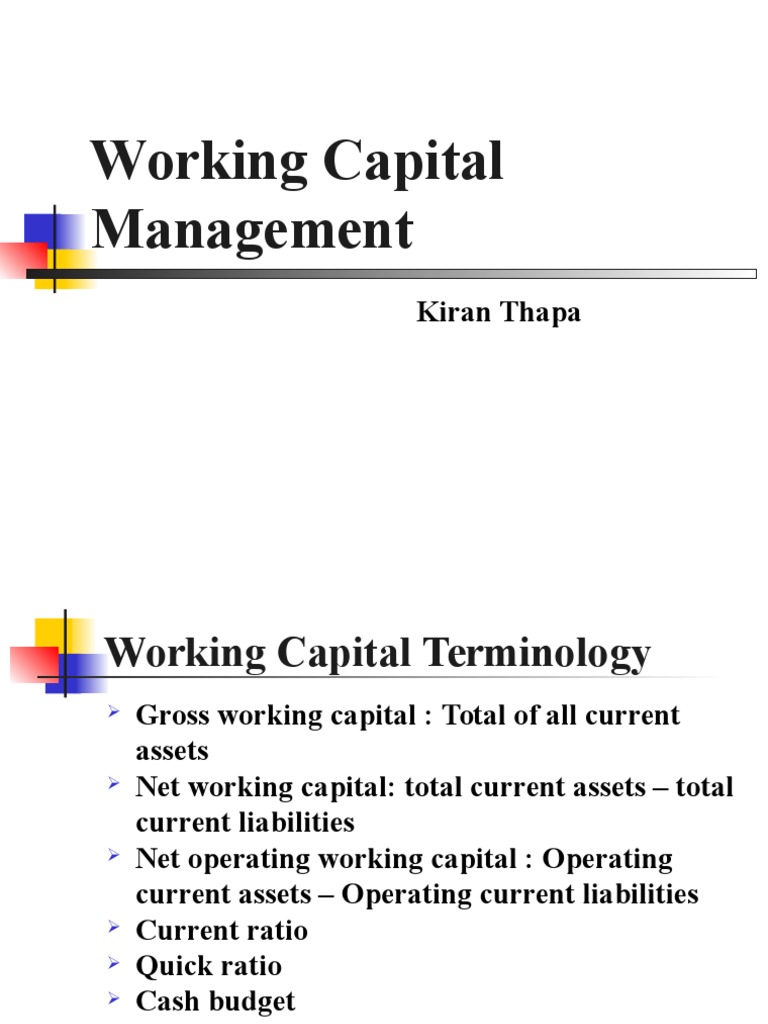 Working Capital Strategies | PDF | Working Capital | Current Liability