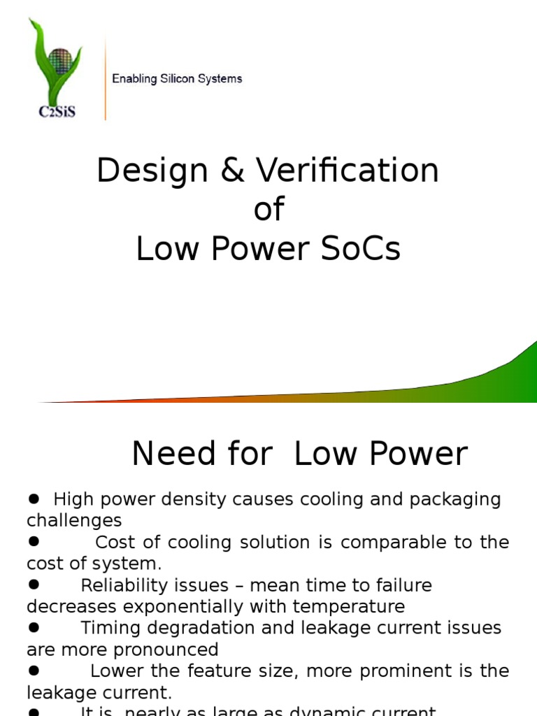 Design & Verification of Low Power Socs | PDF | Battery (Electricity ...