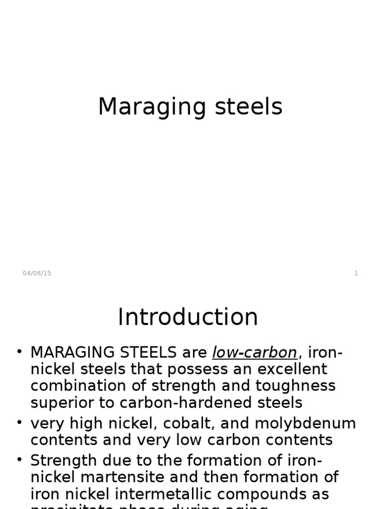 Maraging Steels | PDF | Steel | Building Materials