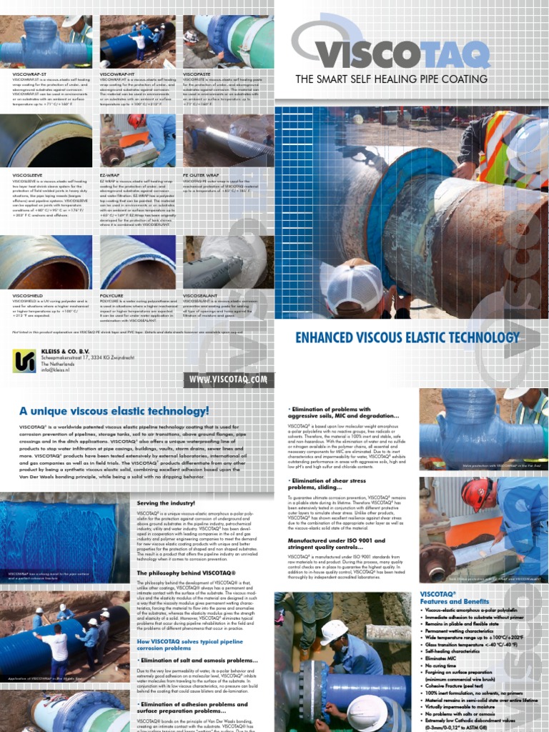 Viscotaq General Brochure | PDF | Corrosion | Adhesion