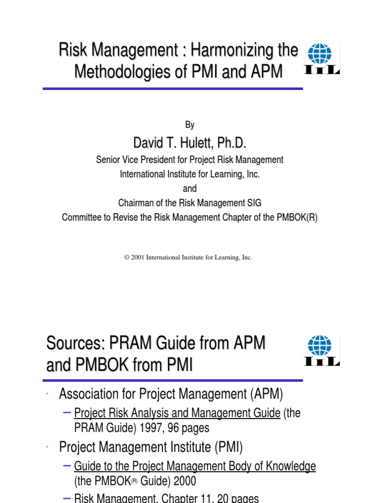 Methodology of PMI and APM | PDF | Risk Management | Risk