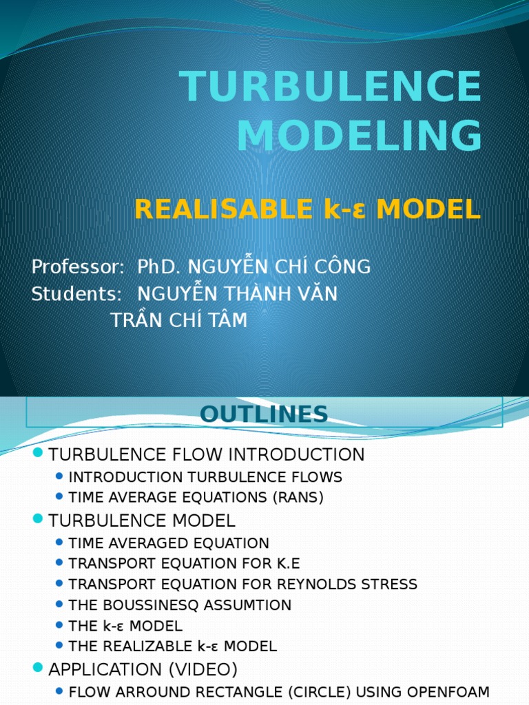 Turbulence Modeling Slide | PDF | Mechanical Engineering | Mathematical ...