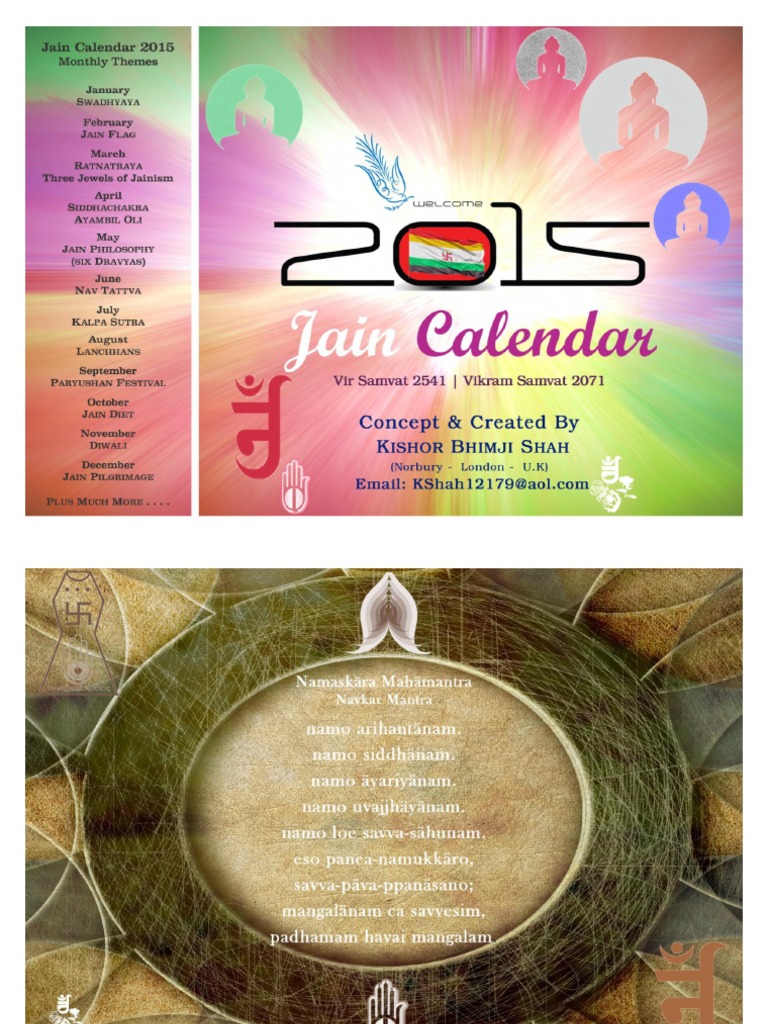 Jain Calendar 2015 | PDF | Indian Religions | Religious Behaviour And ...