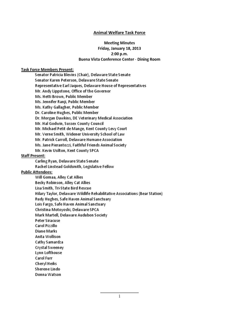 Animal Welfare Task Force | PDF | Neutering | Cats