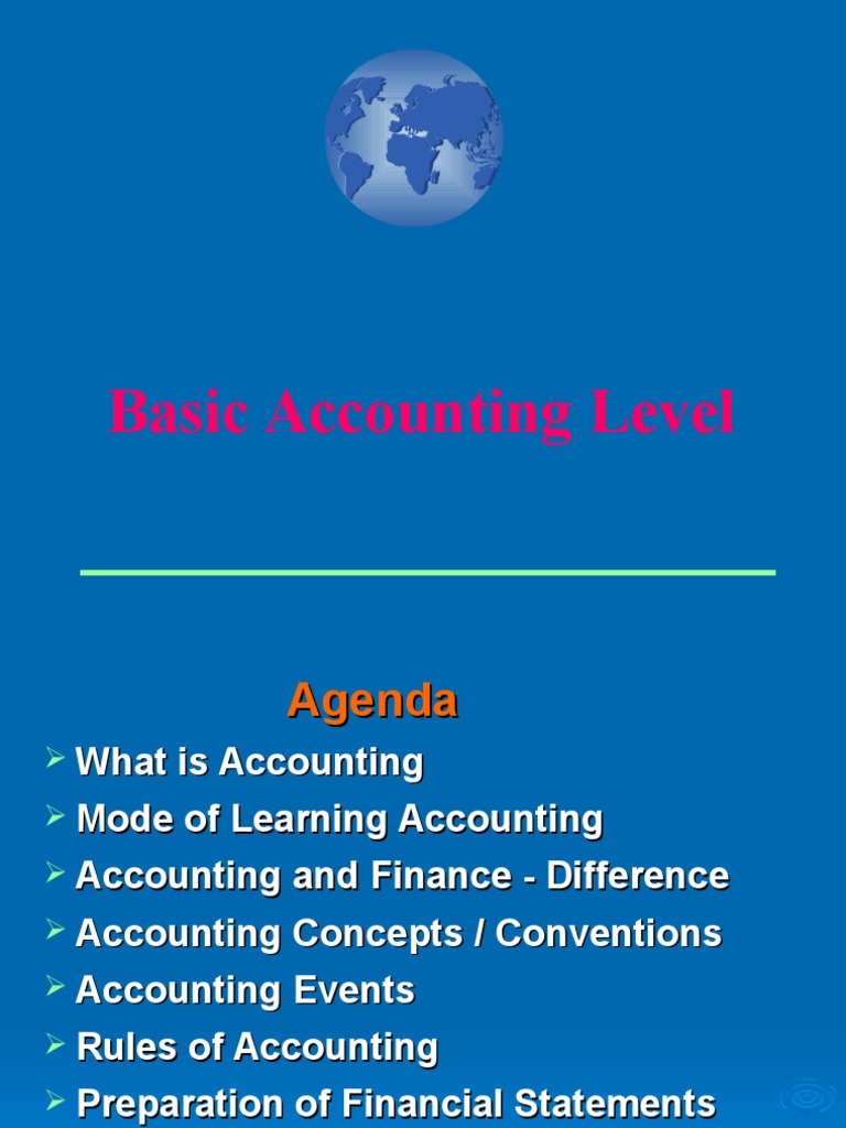 Understanding Basic Accounting Concepts | PDF | Debits And Credits ...