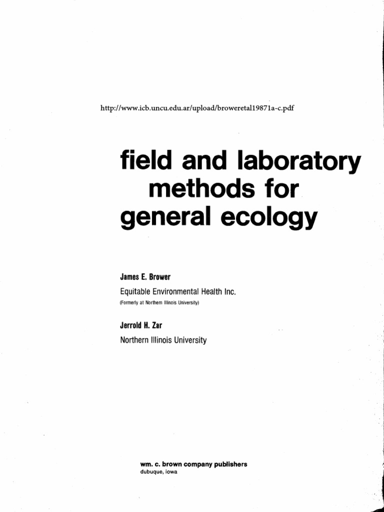 Field and Laboratory Methods For General Zoology PDF | PDF | Statistics | Sampling (Statistics)