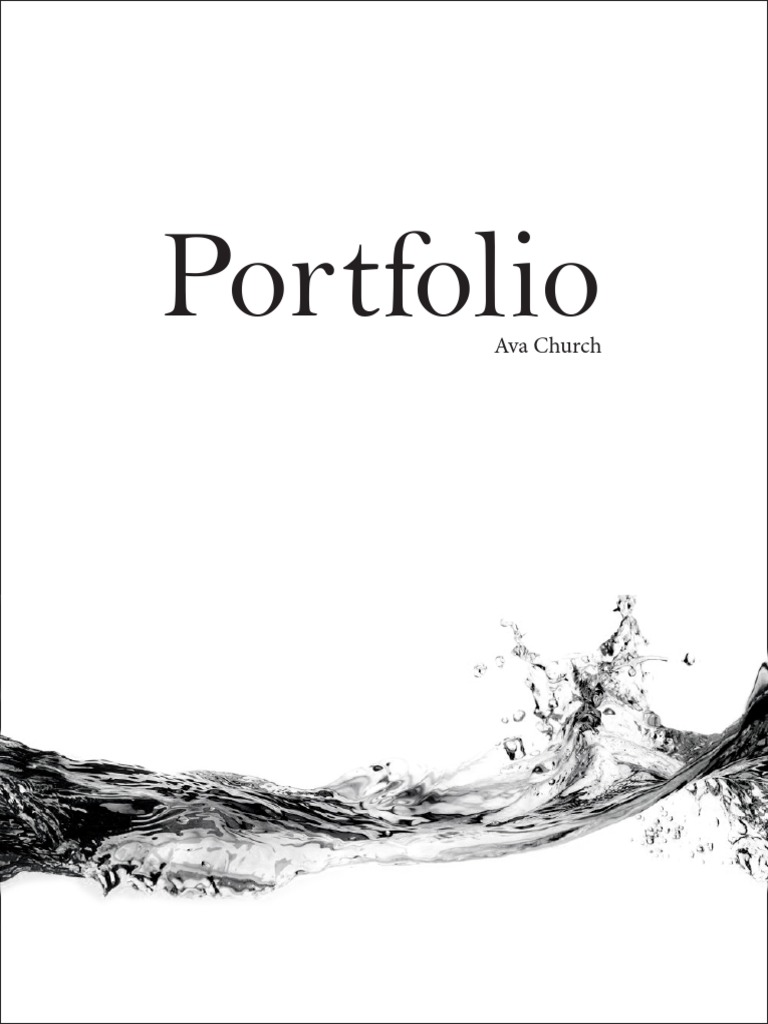 Ava Church Portfolio | PDF | Adobe Photoshop | Image Scanner