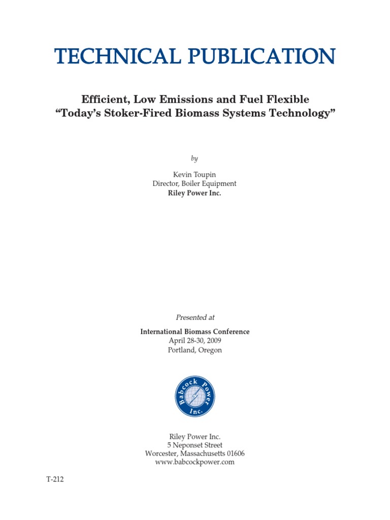 Vibrating Grate BW | PDF | Biomass | Combustion