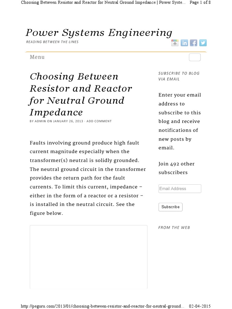 Choosing Between Resistor and Reactor | PDF | Electrical Impedance ...