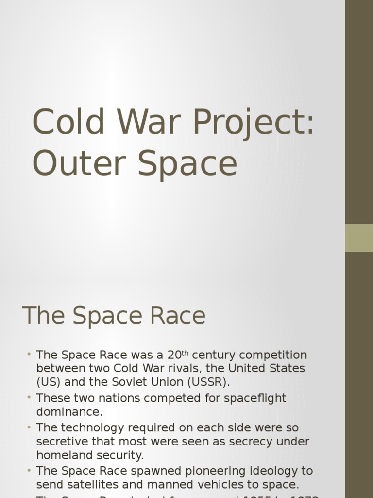 Cold War Space Race Overview | PDF | Nasa | Human Spaceflight