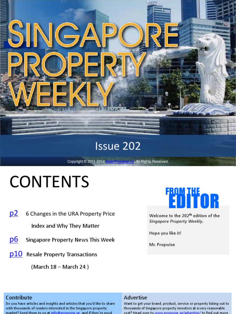 Singapore Property Weekly Issue 202 | PDF | Lease | Moving Average