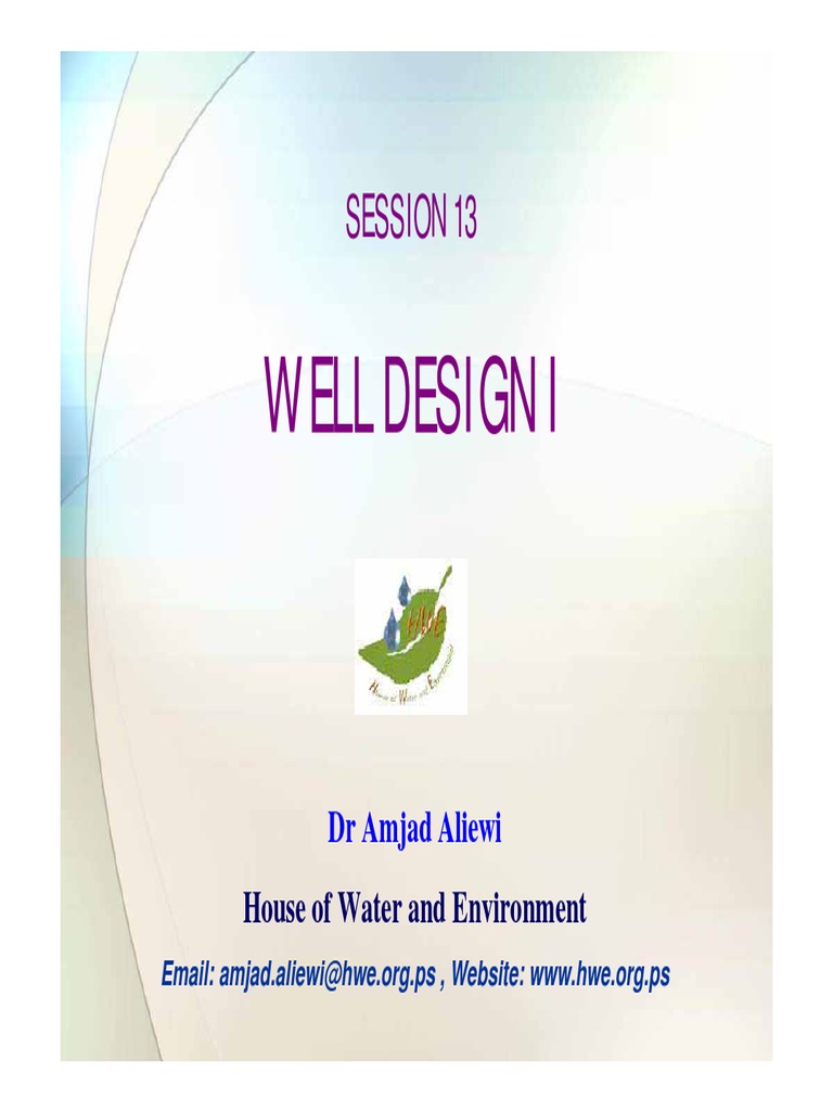 Residential Water Well Design Guide | PDF | Aquifer | Oil Well